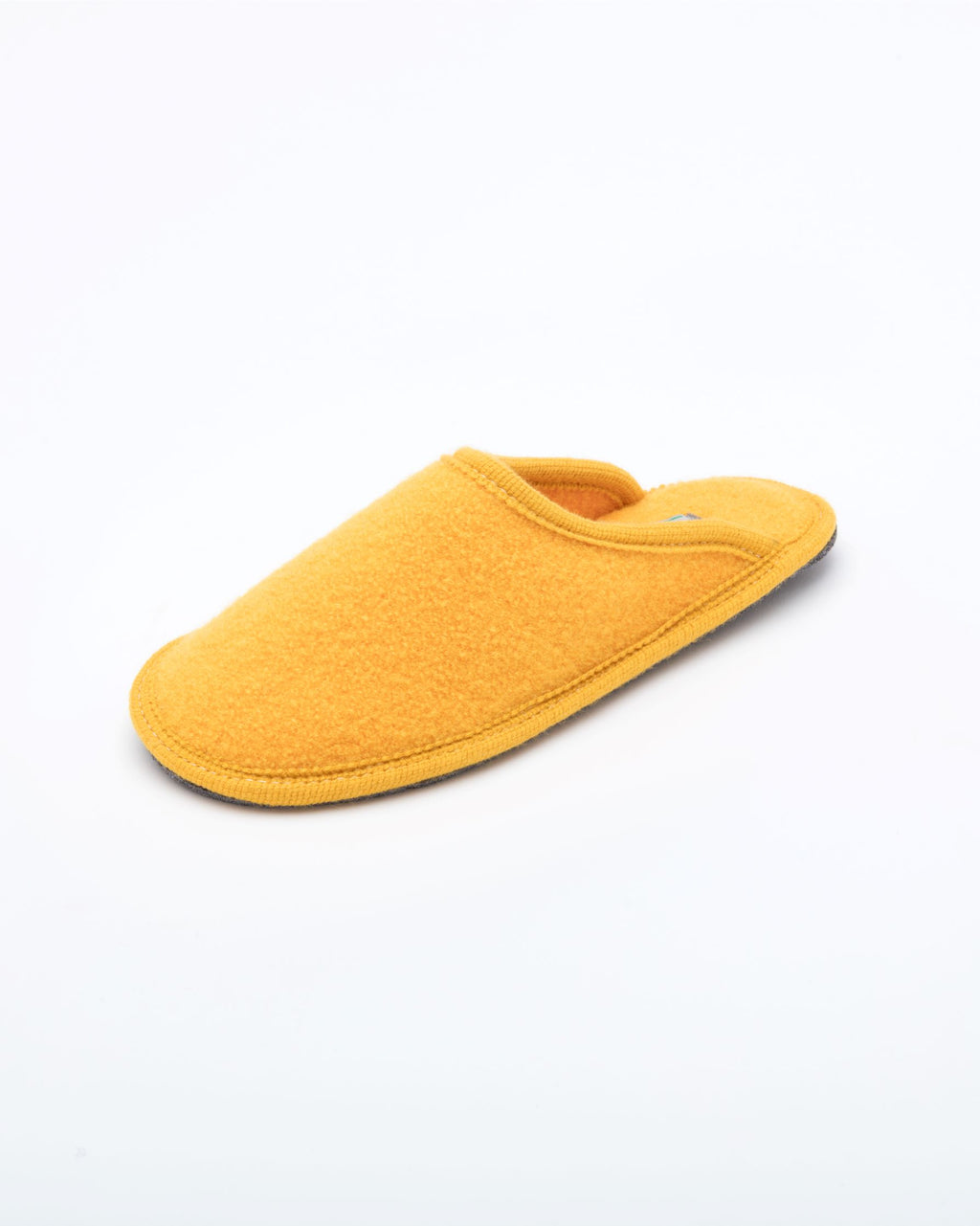 Le Clare Women's Boiled Wool Stella Slipper in Yellow | Italian ...