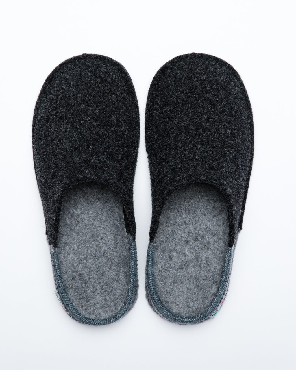 Women's Nuvola Bico Wool Felt House Slipper in Charcoal | Italian ...