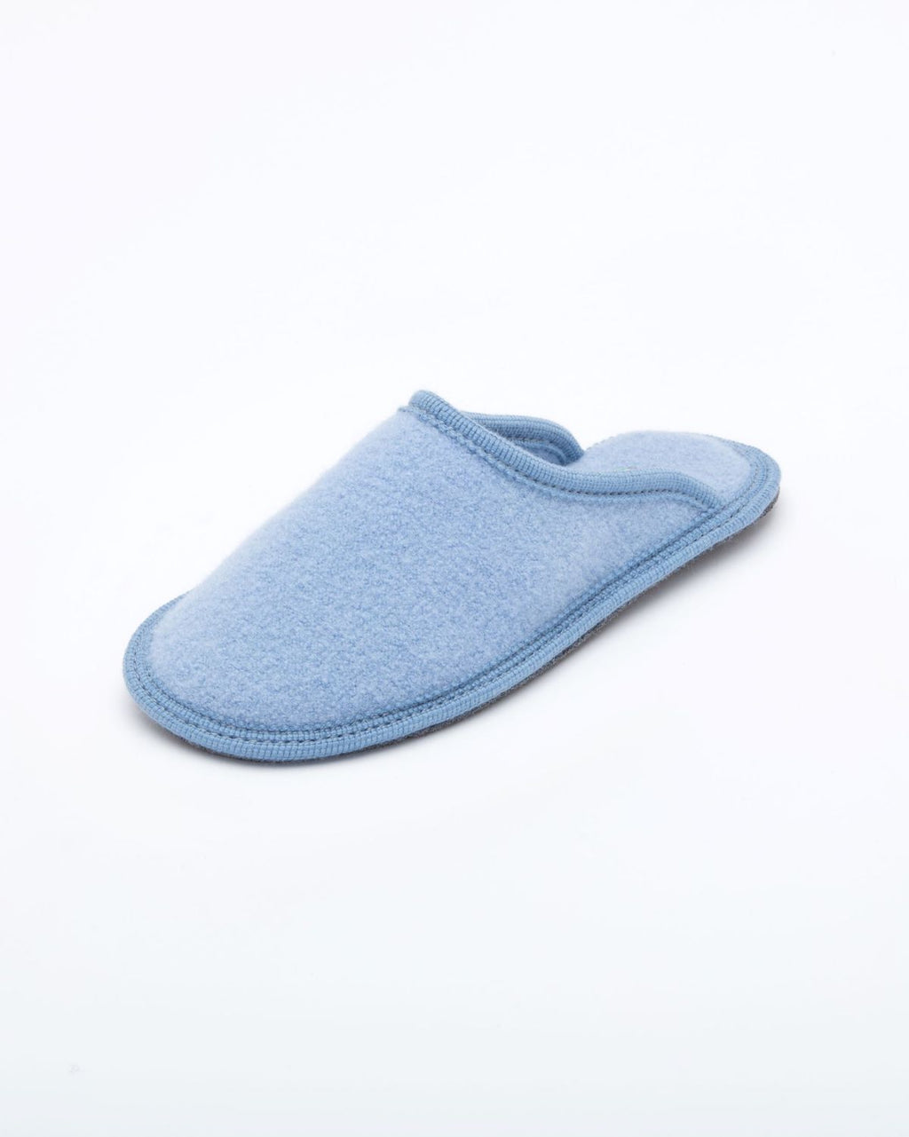 Le Clare Women's Boiled Wool Stella House Slipper in Sky Blue | Italian ...