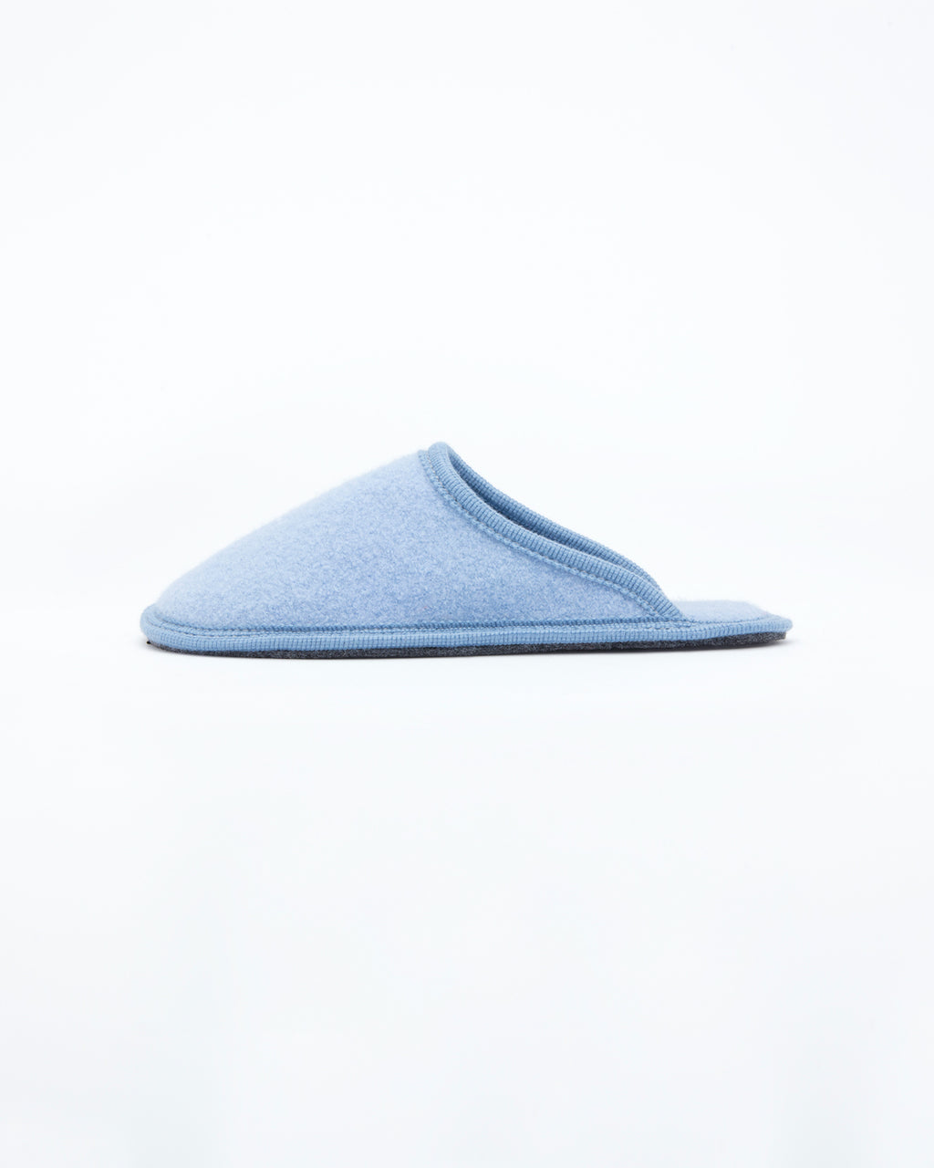 Le Clare Women's Boiled Wool Stella House Slipper in Sky Blue | Italian ...