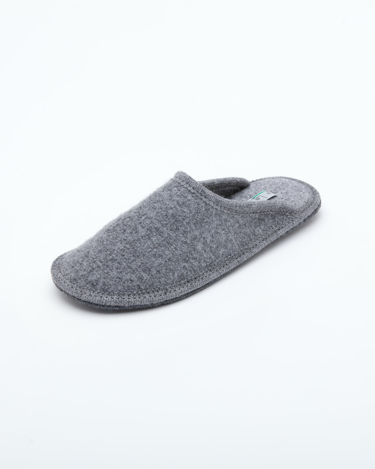 Le Clare Women's Boiled Wool Stella House Slipper in Grey | Italian ...