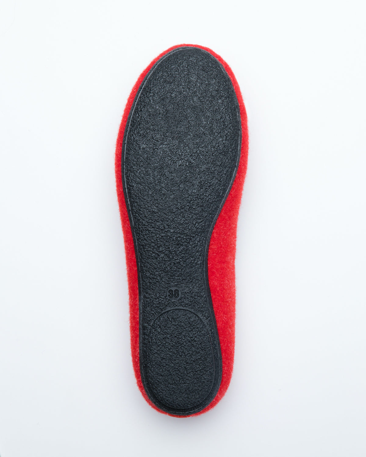 Le Clare Cinderella Wool Ballet Flat House Slipper in Red| Italian ...